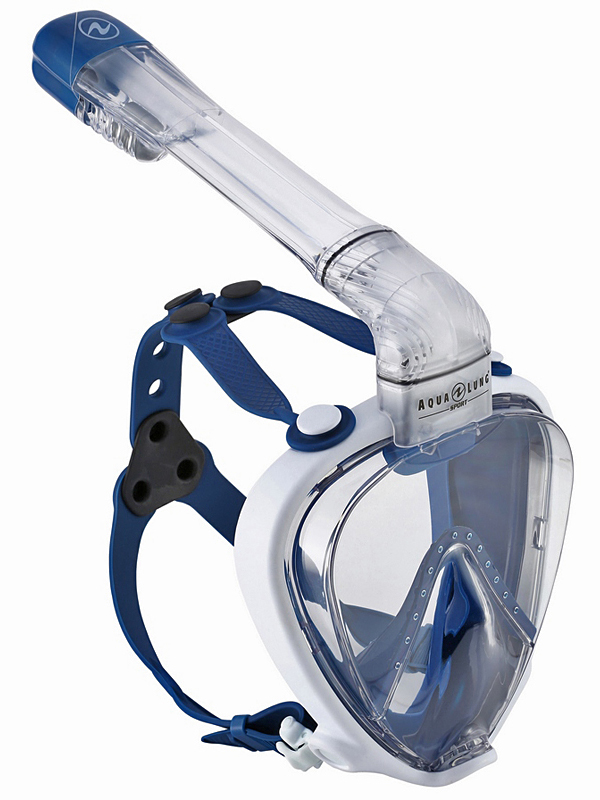 Полнолицевая маска для снорклинга Aqua Lung AQ Sport Smart Navy Blue/Grey